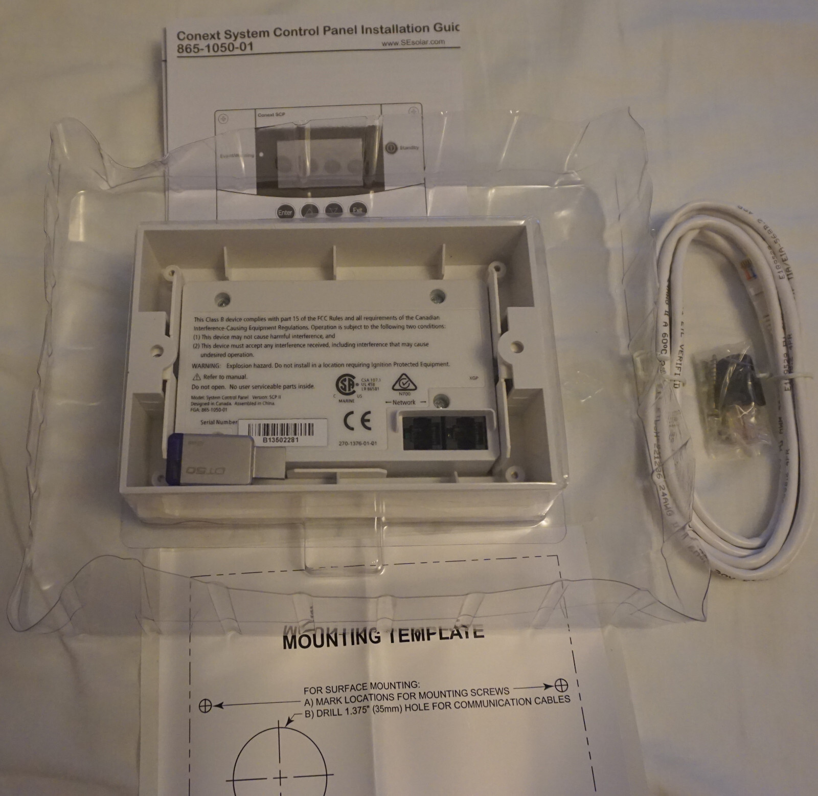 Schneider Electric Conext System Control Panel SCP 865-1050-01 for XW+ ...