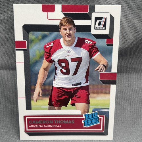 Cameron Thomas Rated Rookie Card RC 2022 Donruss Football #389 Arizona ...