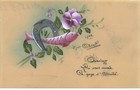 April 1 #28593 Fish Iron Horse Flowers Card Celluloid | eBay
