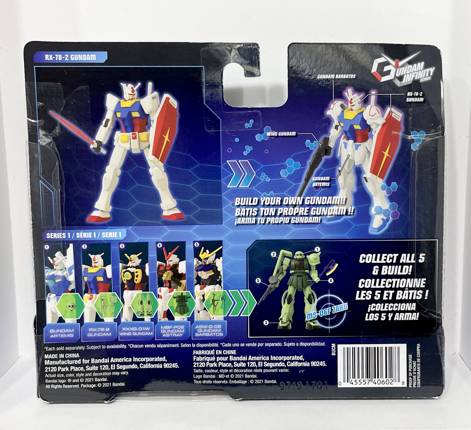 Bandai Gundam Infinity RX-78-2 Gundam (BAF: Zaku) (40602) (NISB) | eBay