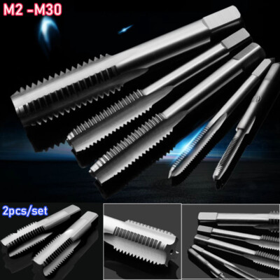 M2 -M30 Hand Tap Set - Taper and Plug Taps Thread Tap Hand Screw Drill ...