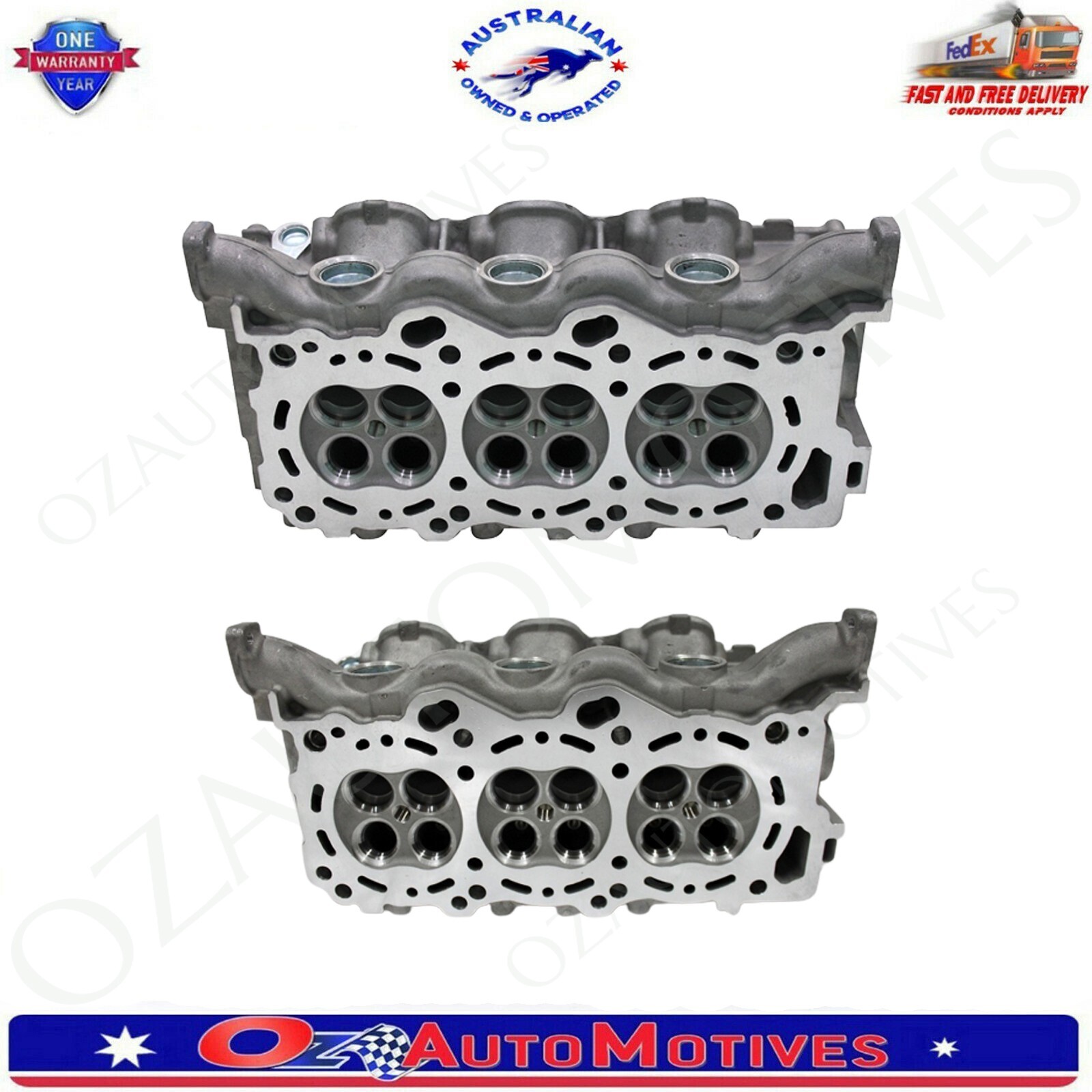 BARE CYLINDER HEAD 6VD1 / 6VE1 L & R 24V FITS HOLDEN JACKAROO 3494cc ...