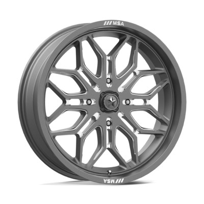 MSA Wheel M47 Sniper ATV UTV SXS Wheel Rim 24X7 4X137 +10 Gunmetal ...