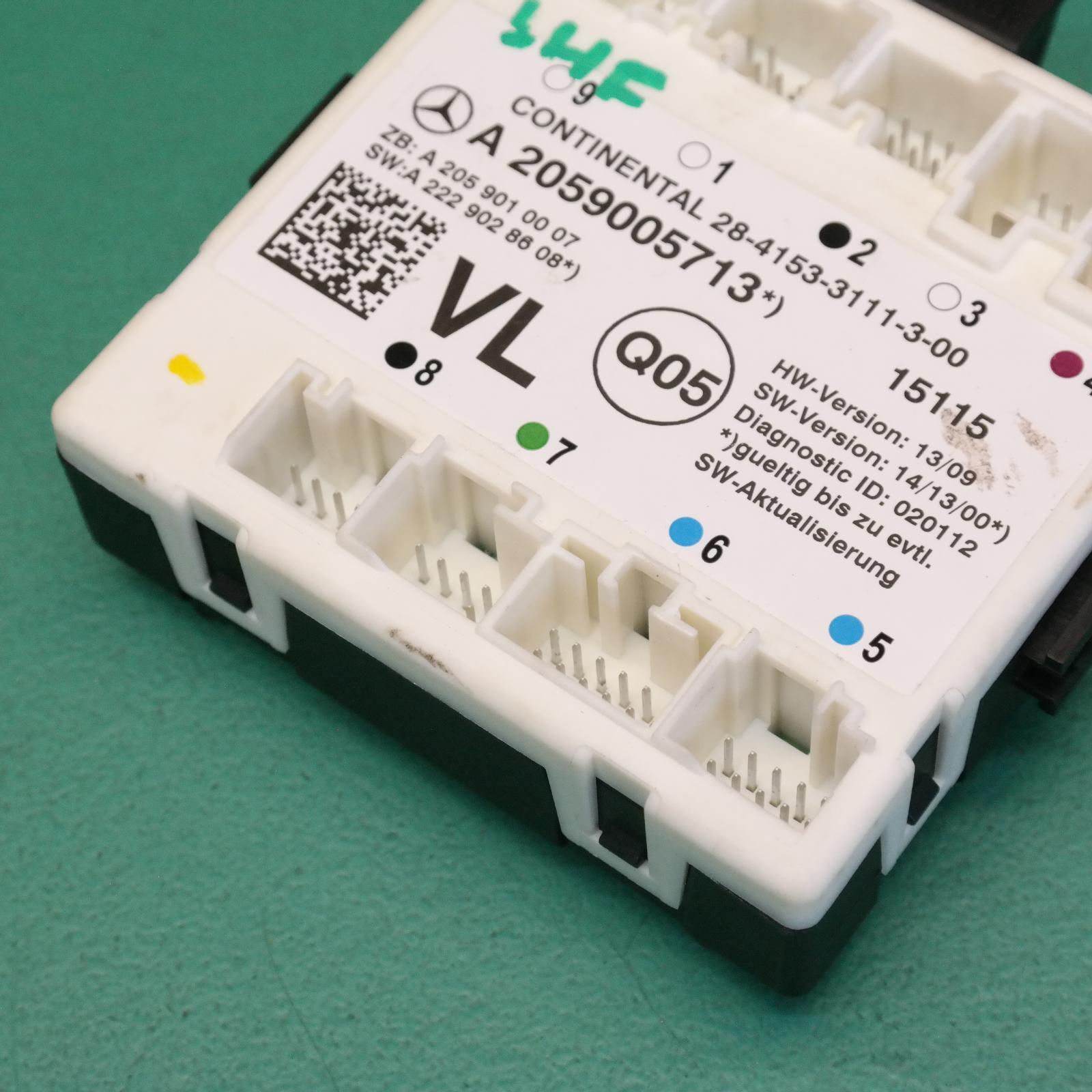 MERCEDES C CLASS ECU MODULE #E5438 W205 # Door ECU # (713) *82-607 ...