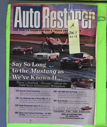 Auto Restorer magazine, July, 2012 . Item: 9945a | eBay