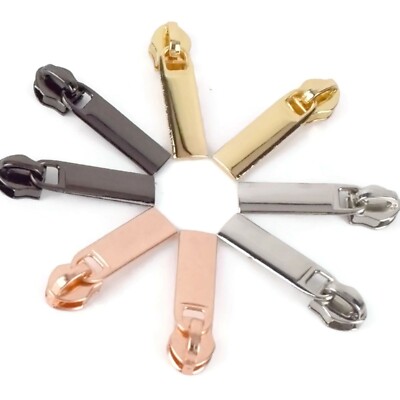 Decorative No3 Zip slides for Nylon Coil Zipper, pulls for continuous ...