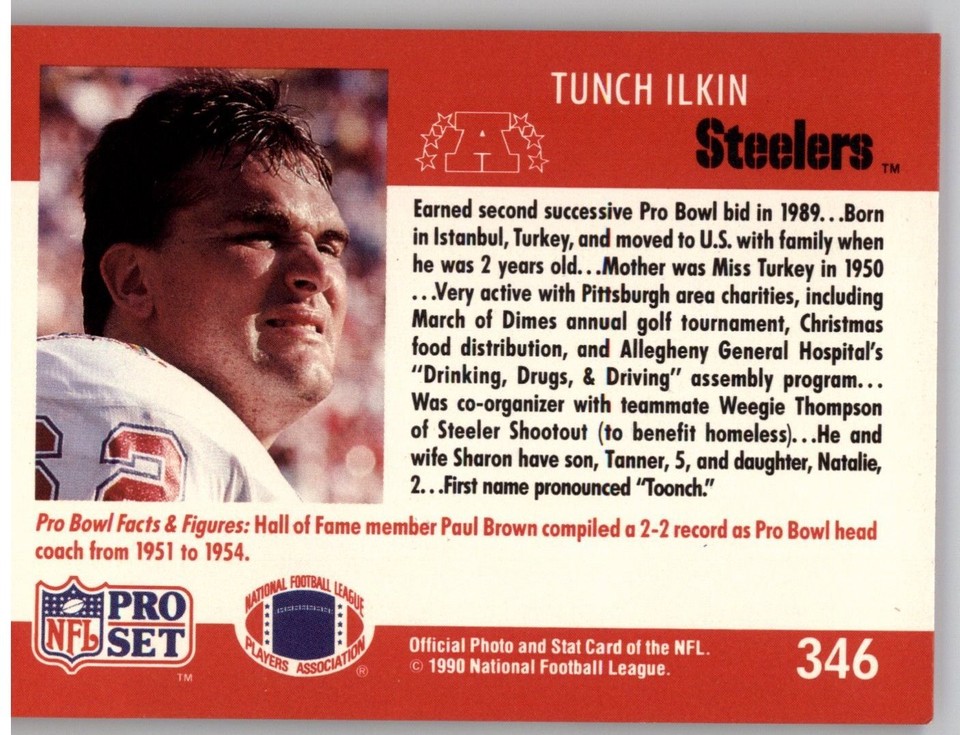 1990 Pro Set #346 Tunch Ilkin | eBay