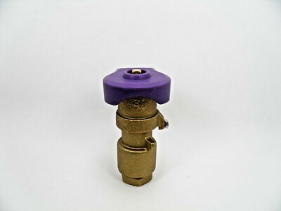 RECLAIMED WATER 3/4" BRASS QUICK COUPLER VALVE -LOCKING COVER RAIN BIRD ...