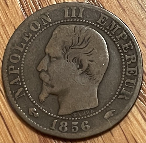 France 5 Centimes Coin, 1856 #1, Napoleon III, A Mint Mark - Combined ...
