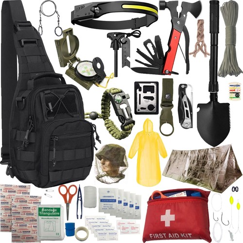 Emergency Survival Kits, Go Bag Survival Gears includes First Aid kit ...