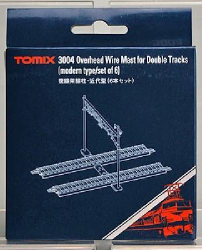 TOMIX N Gauge Double Track Overhead Pole Set of 6 3004 Railroad Model ...