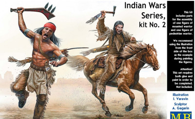 Master Box 35192 - 1/35 - Indian Wars Series kit No. 2. Tomahawk Charge ...