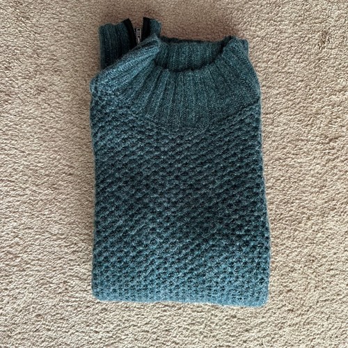 Banana Republic Sweater Womens XS Wool Blend Mock Neck Long Sleeve Hem ...