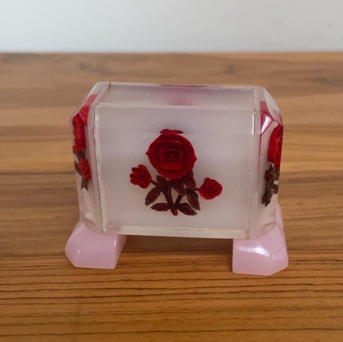 Rose Resin Paperweight Real Roses Red Flowers -Crystal | eBay