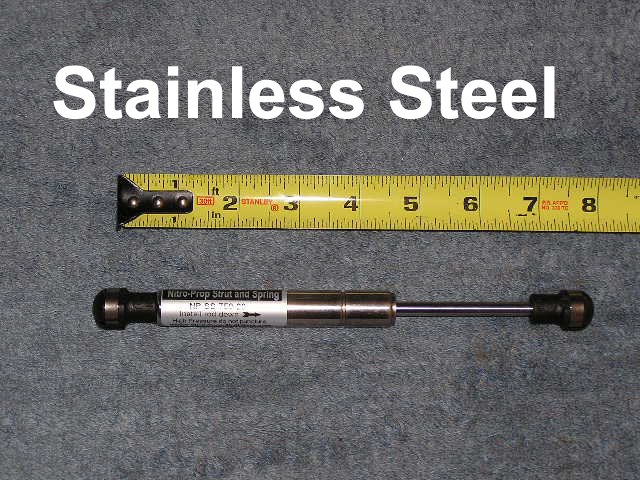 7.5 inch 20lb Stainless Steel NP Gas Spring Lift Arm Strut Shock 7.5 ...