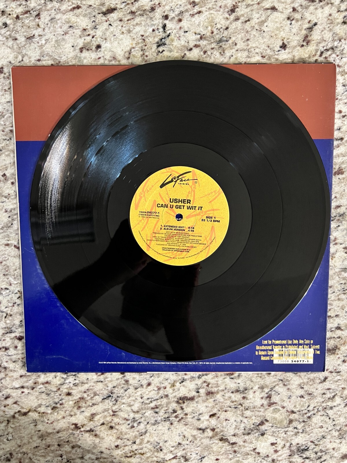 Usher - Can U Get Wit It 12" Single Vinyl LP, Laface Records,UC, 1994 ...