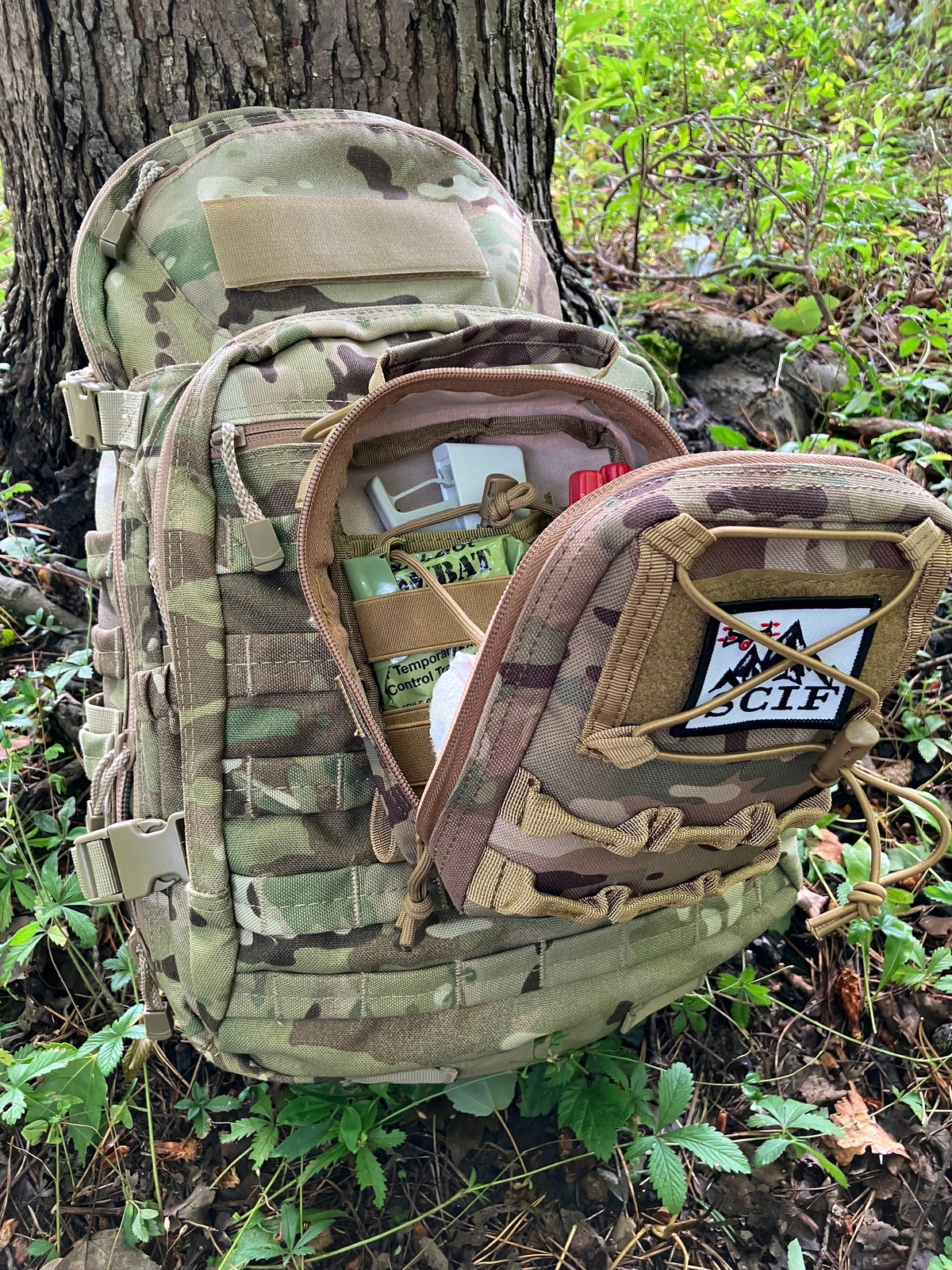 SCIF Medical Large Tactical IFAK/First Aid Pouch for Go Bag/Survival ...