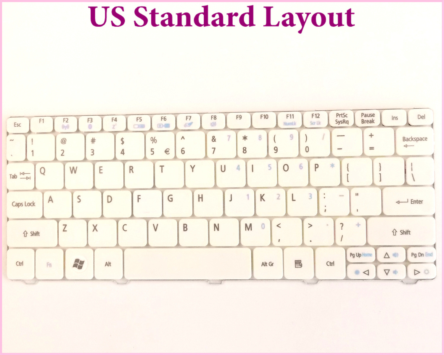 Laptop Keyboard For Acer Aspire One D260-2919 D260-2576 D260-2344 US ...