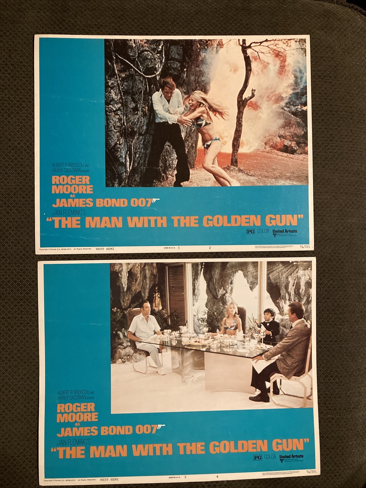Man With The Golden Gun - Original Lobby Cards - Lee - Moore - James ...