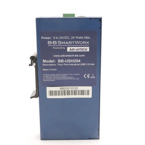 ADVANTACH B+B SMARTWORX FOUR PORT INDUSTRIAL USB 3.0 HUB 24VDC 24WATT ...
