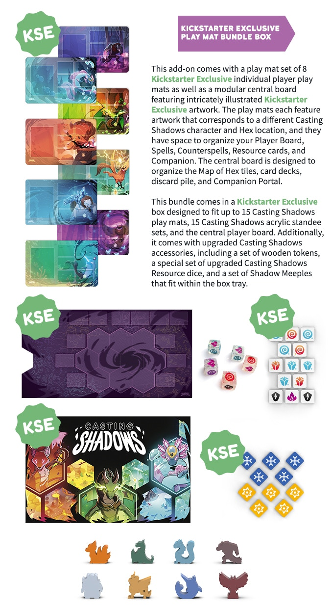 Casting Shadows Kickstarter Exclusive Play Mat Bundle Box SEALED/NEW ...