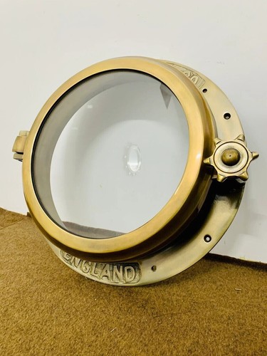 Antique Brass Porthole,Maritime Glass Porthole Boat Ship Window Glass ...