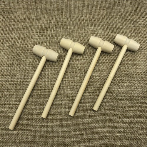 5/10/30pcs Wooden Mini Hammer Mallets Kids Flat Head Toy DIY Manual ...