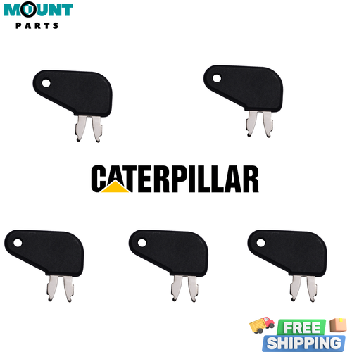 5PC Caterpillar Battery Master Disconnect & Ignition Key Fits ...