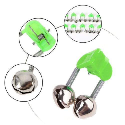 30pcs Fishing Rod Alarm Dual Alert Bells Rings Fishing Accessories 1B7D ...