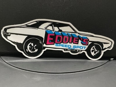 VRHTF NHRA AWESOME SUPER COOL "EDDIES SPPED SPOT" STICKER 8" X 3" | eBay
