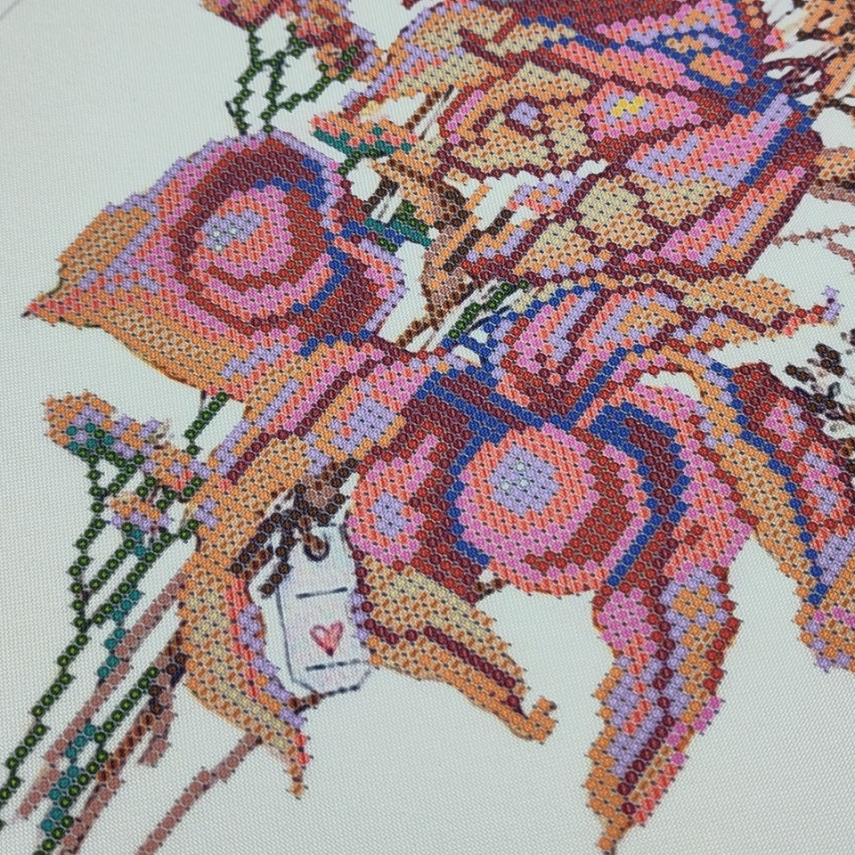 Bead Embroidery Kit DIY Craft Kit stamped Bead Needlepoint Physalis tk ...