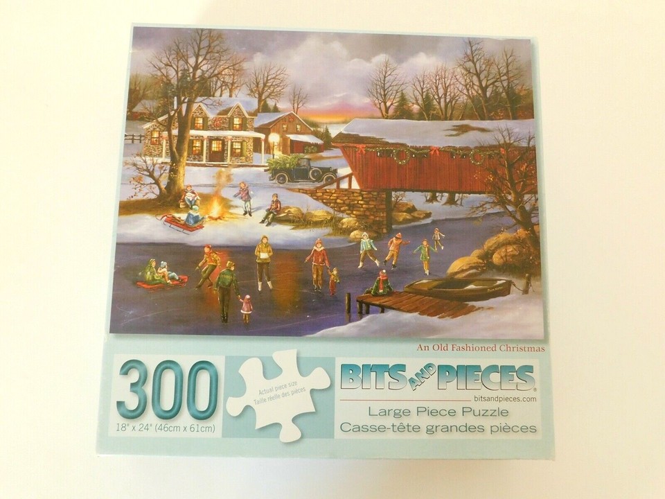 Bits And Pieces 300 LG Piece Jigsaw Puzzle "An Old Fashioned Christmas ...