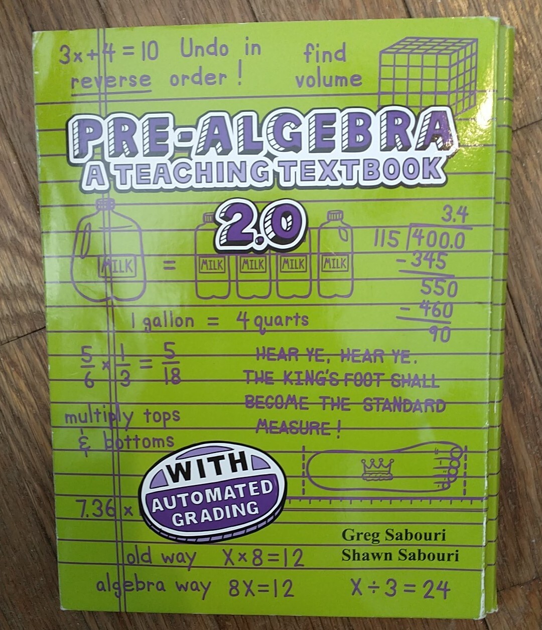Pre-Algebra : A Teaching Textbook by Shawn Sabouri and Greg Sabouri (Spiral) 9780983581222 | eBay