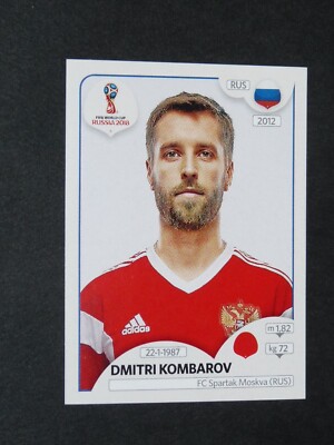 #40 KOMBAROV SPARTAK MOSCOU RUSSIE PANINI FOOTBALL FIFA COUPE MONDE ...