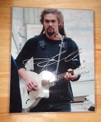 Stargate Atlantis Jason Momoa playing guitar signed autograph 8x10 ...