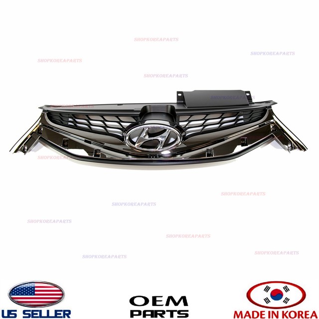 Grille Front Elantra Coupe Upper OEM Hyundai 86350 3x600 Fits 2013-2015 ...