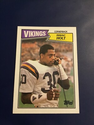 1987 Topps # 210 ISSIAC HOLT Minnesota Vikings Great Card! | eBay