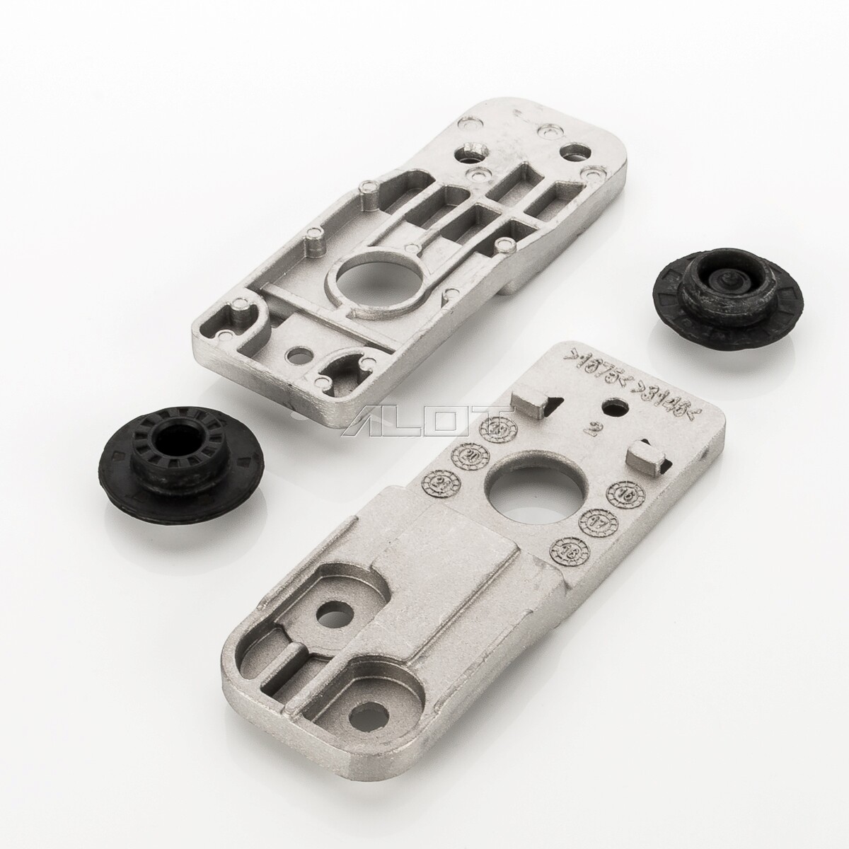 2x Radiator Retaining Bracket + Rubber Mounting Lower Left Right ...