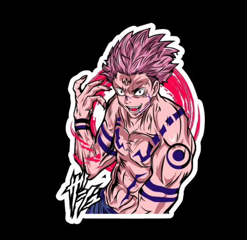 Jujutsu Kaisen Yuji Itadori Sukuna Anime Sticker Decal Truck Car Wall ...