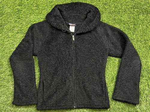 Patagonia Synchilla Fleece Full Zip Cowl Neck Jacket Women's M Black | eBay