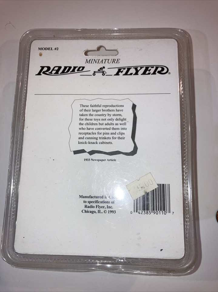 NEW Miniature Radio Flyer Town & Country Wagon Model #2 Mini Vintage ...