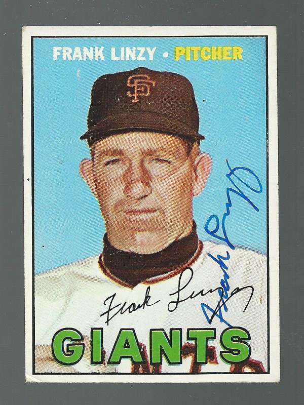 Frank Linzy Signed Auto 1967 Topps #279 Baseball Card Autograph | eBay