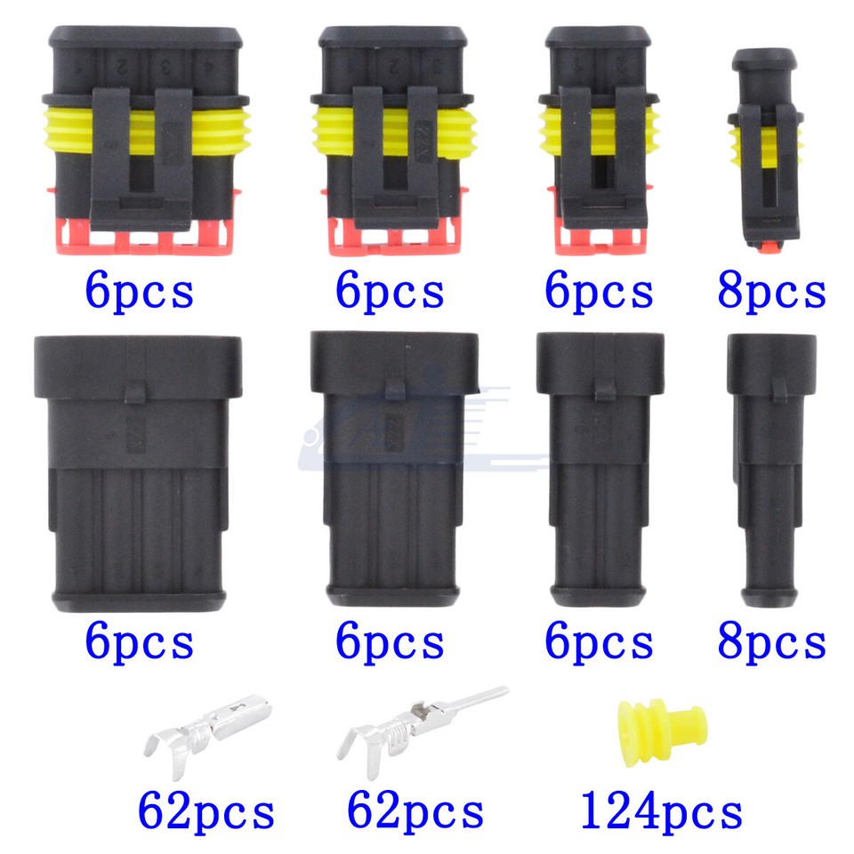 352x Waterproof Car Electrical Connector Terminals Automotive Wire Plug ...