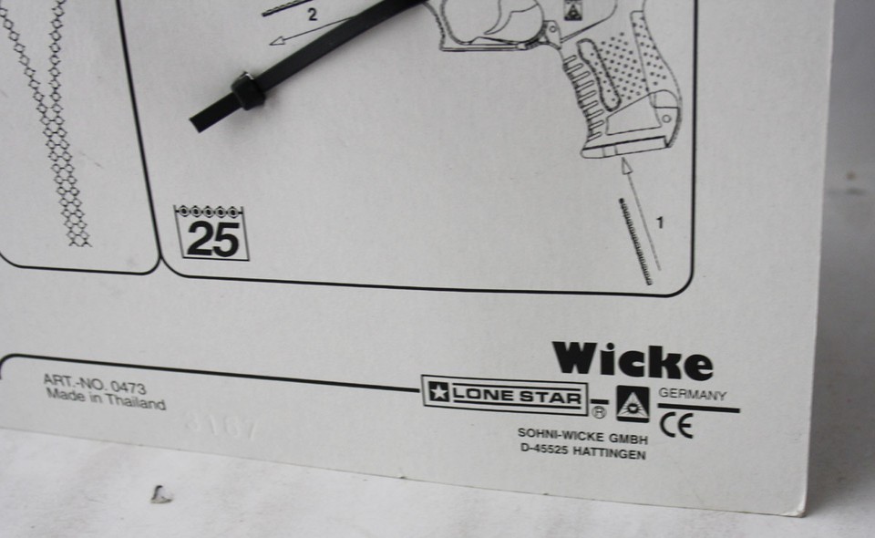 WALTHER TOY CAP GUN P99 SILENCER SPECIAL AGENT 007 WICKE LONE STAR ...
