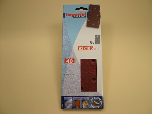 Orbital sanding sheets 93x185 pack 6 extra coarse Black&Decker Worx ...