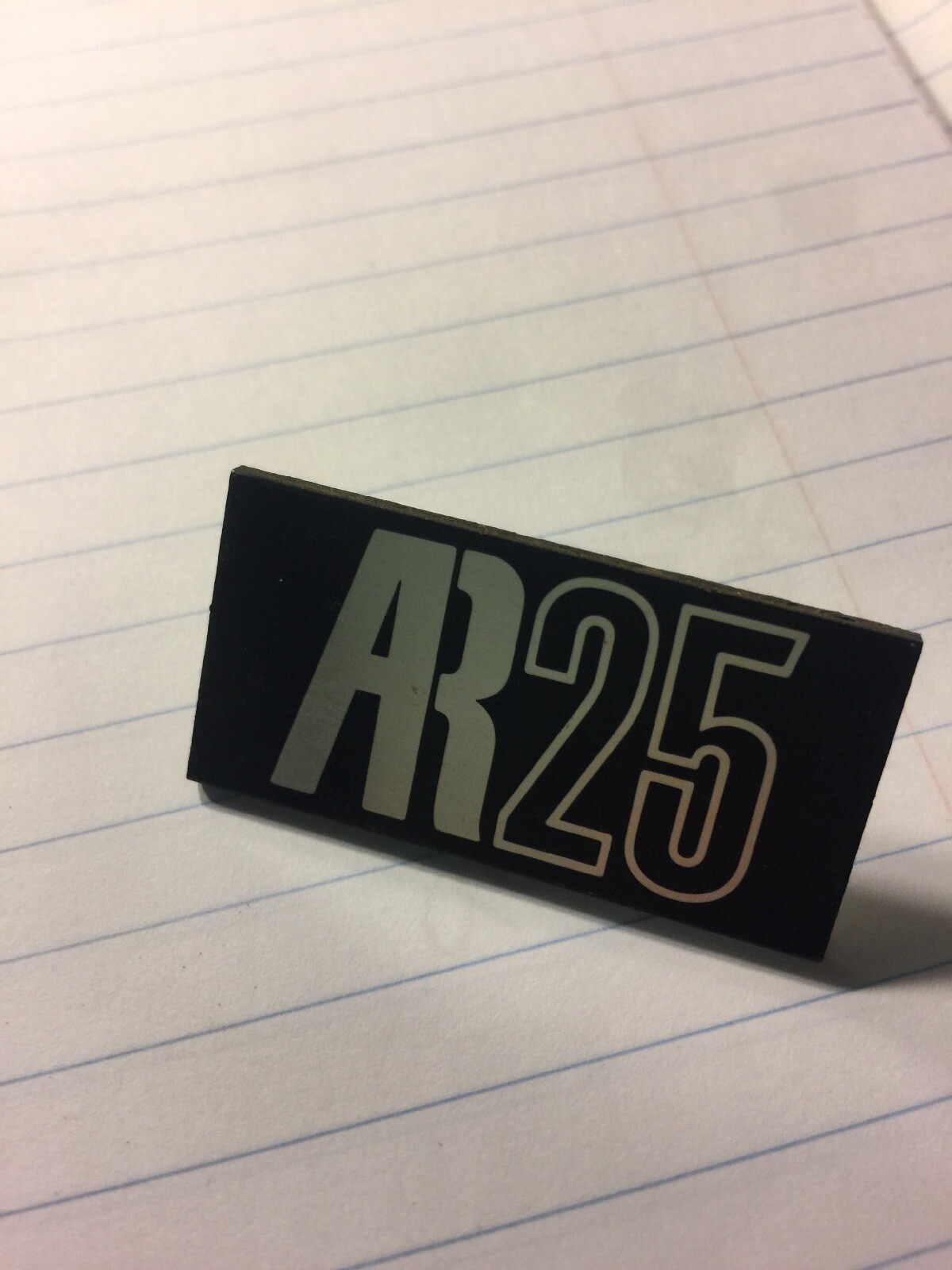 1 x Acoustic Research 25 / AR 25 Speaker Metal Badges / Logo Original ...