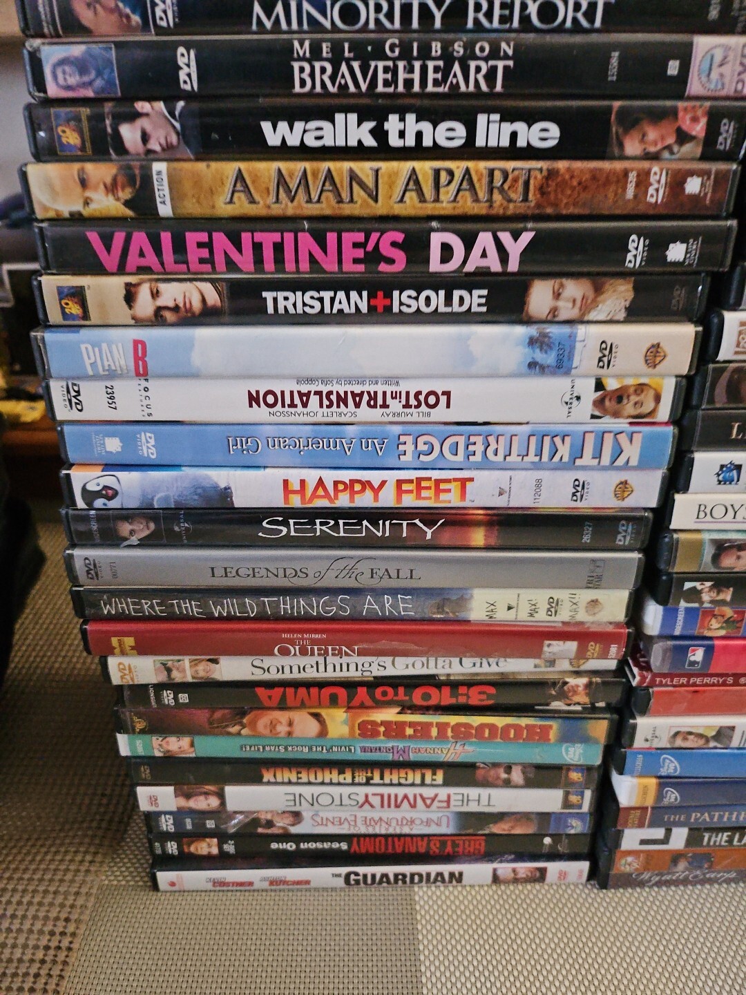 Lot of 136 vintage Estate Sale DVD collection Classic dvds! MOVIES Trl8 ...