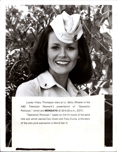 Hilary Thompson Operation Petticoat 1978 Press Photo with Info Page | eBay