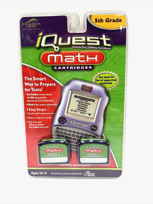 iQuest (from Quantum Leap) Math 5th Grade - Cartridges A & B | eBay