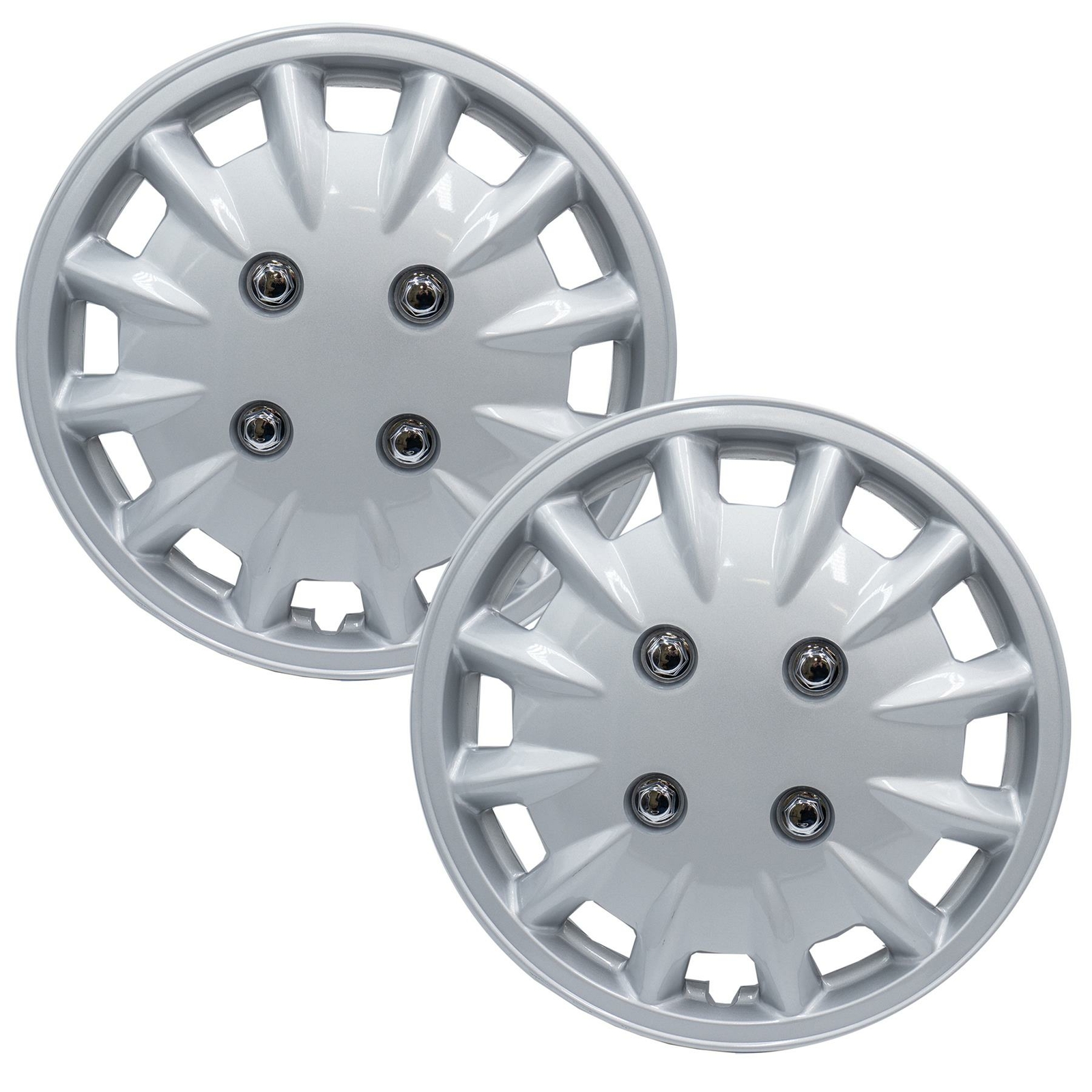 Milenco Silver Wheel Trims Hub Caps 13" Bailey Type Caravan Pair ...